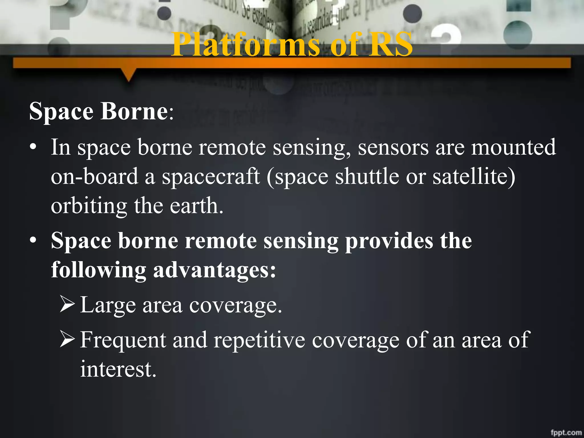 Remote Sensing Ppt Pptx
