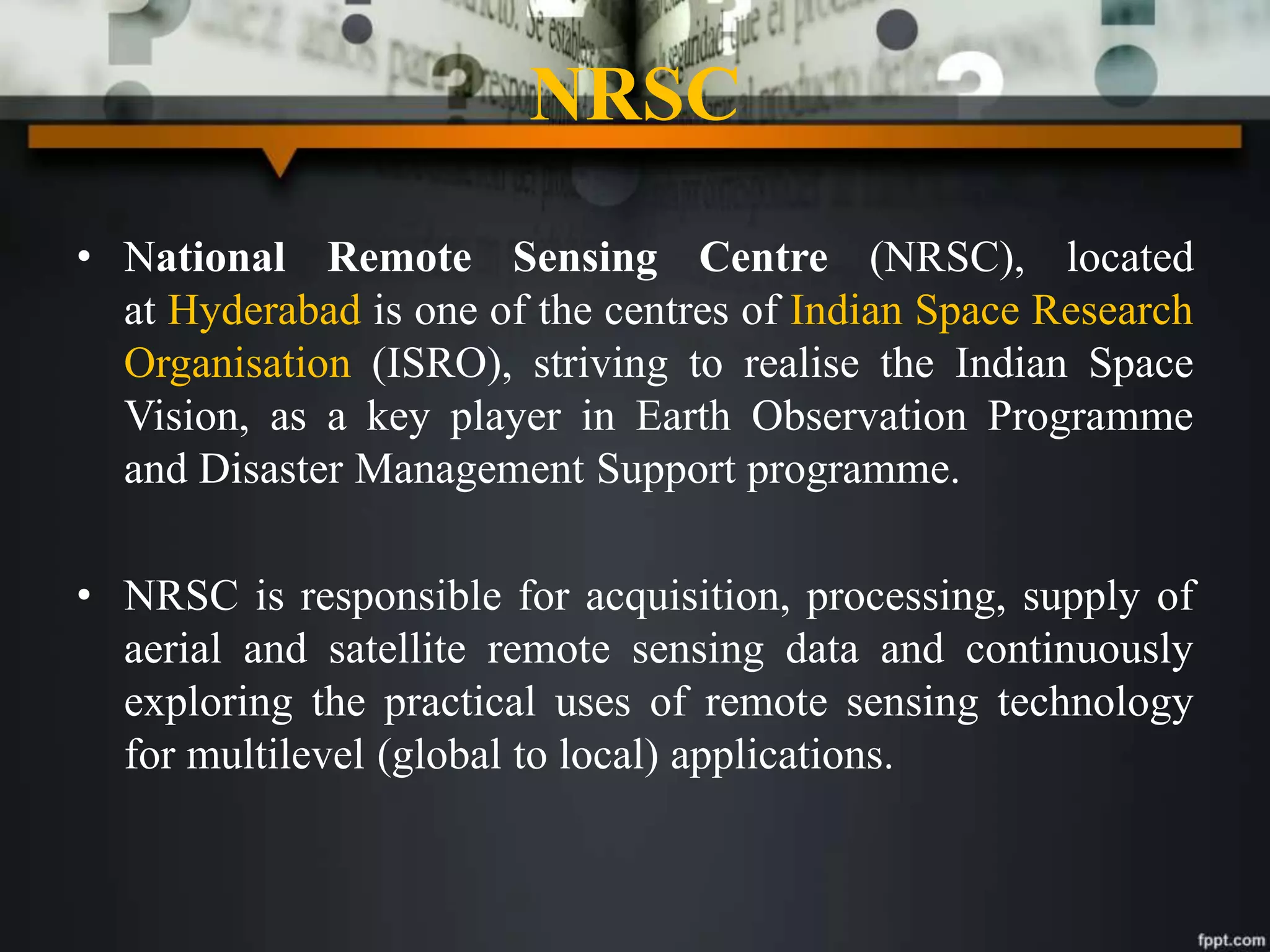 Remote Sensing Ppt Pptx