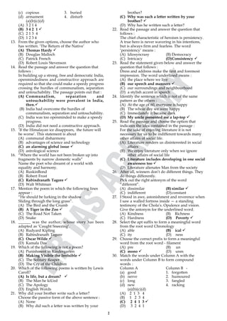 Tnpsc group-4-general-english-answer-key | PDF | Educational Assessment ...