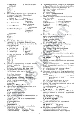Tnpsc group-4-general-english-answer-key | PDF | Educational Assessment ...