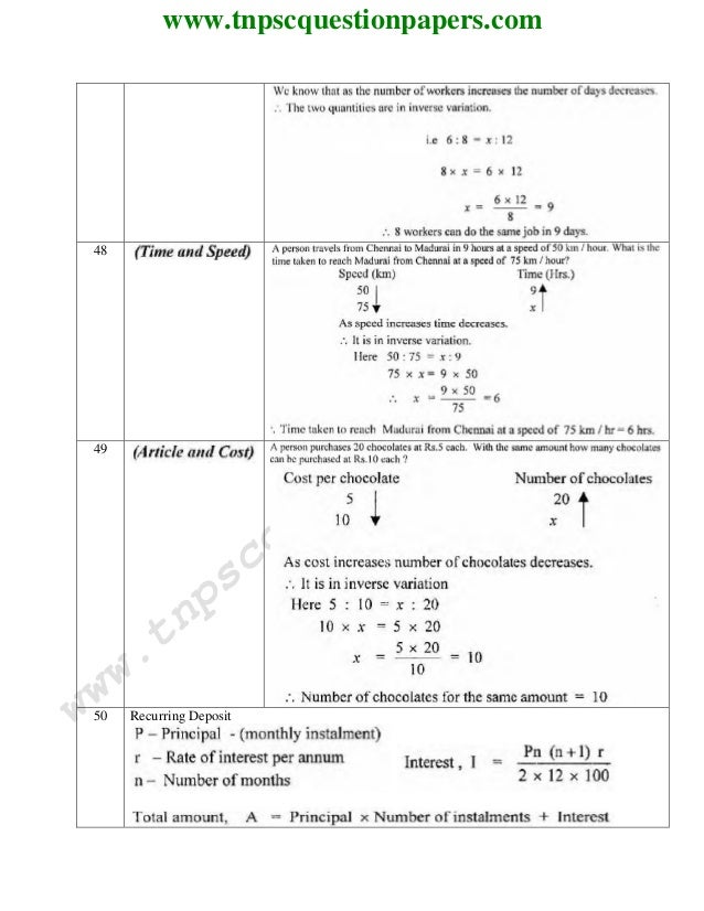 Tnpsc mathematics syllabus_notes