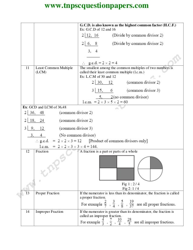 Tnpsc mathematics syllabus_notes