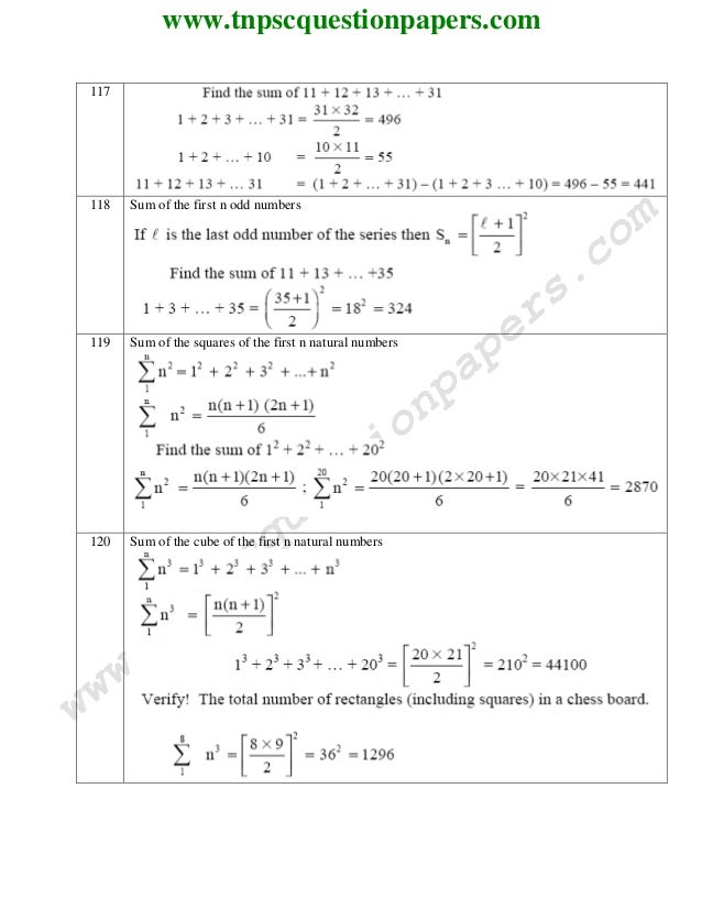 Tnpsc mathematics syllabus_notes