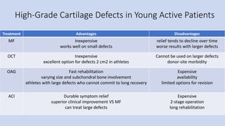 Decision Making on cartilage lesion in Knee Joint | PPTX