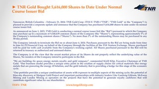 TNR Gold Investor Presentation: Building The Green Energy Metals ...