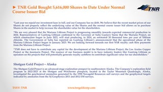 TNR Gold Investor Presentation: Building The Green Energy Metals ...