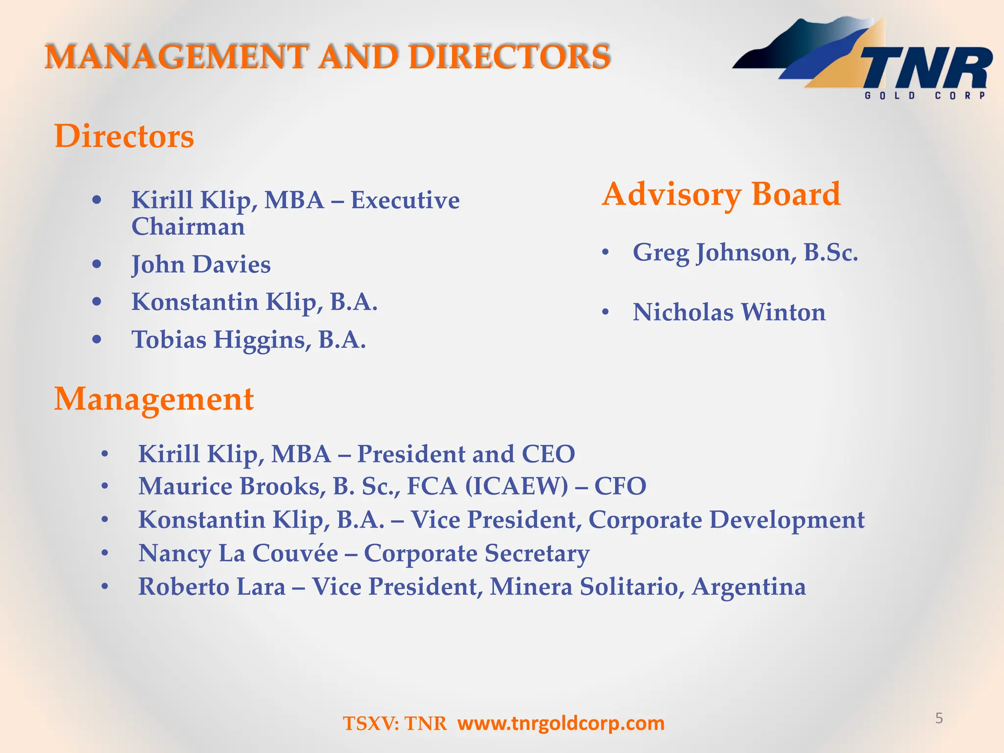 TNR Gold Shotgun Gold Project Presentation | PPT