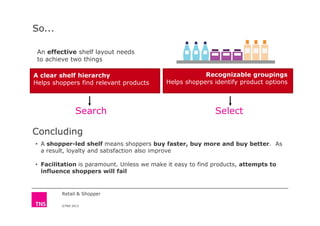 Making shelf layout really work for shoppers | PPT