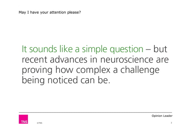 Tns - May I have your attention, please? | PDF