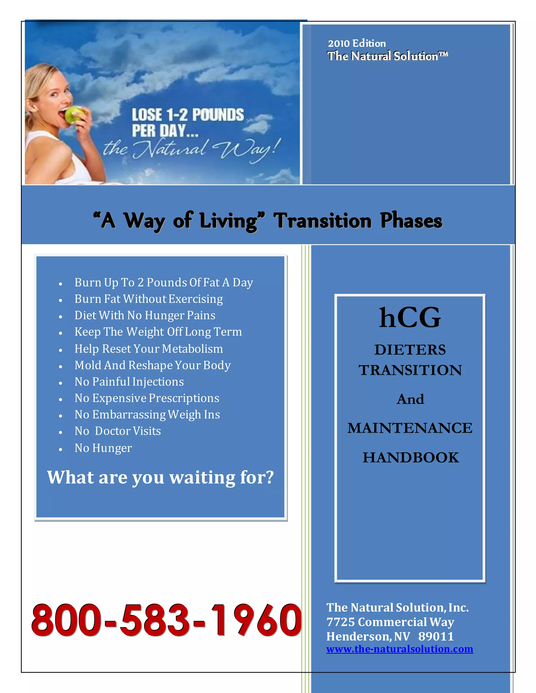 Tns transition phases | DOCX | Nutrition | Healthy Living