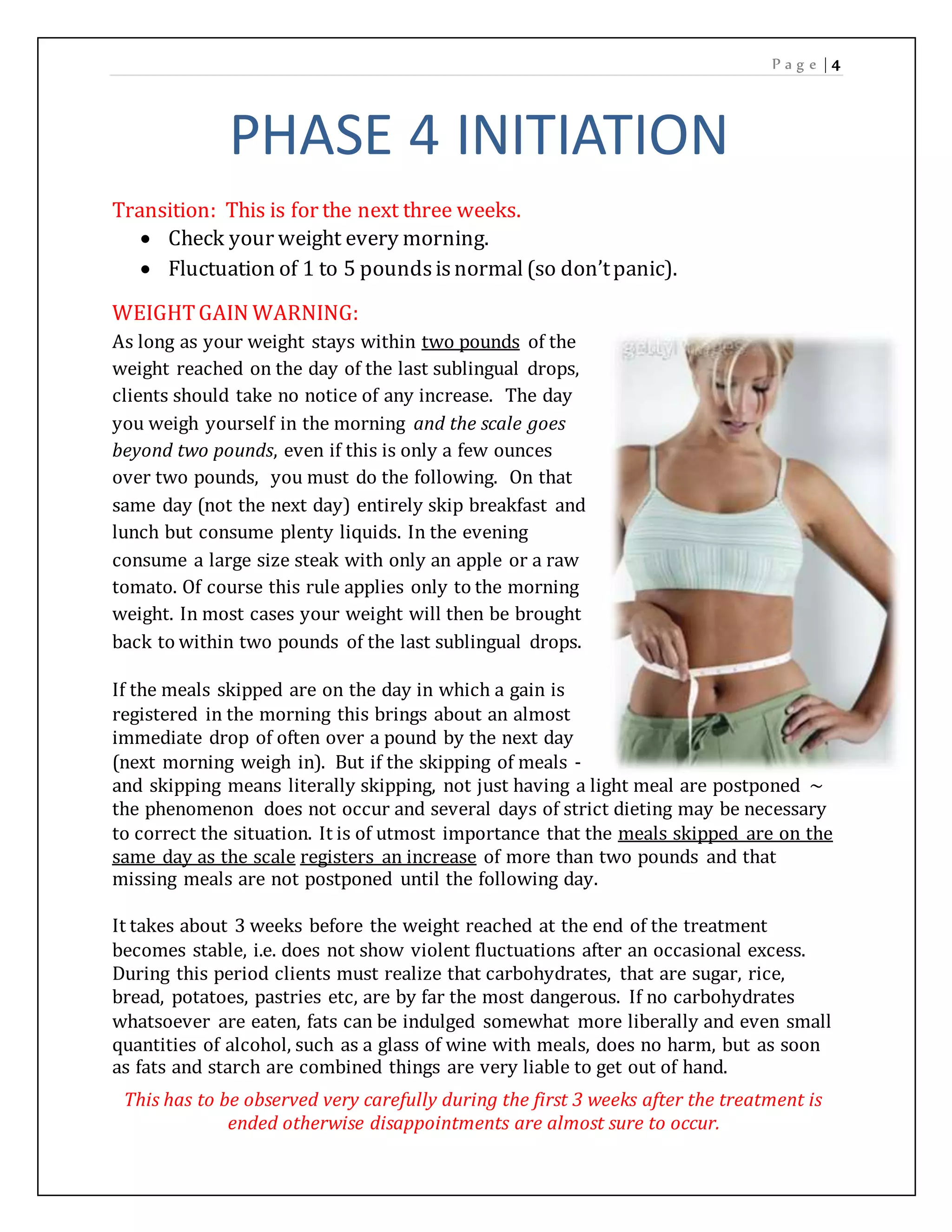Tns transition phases | DOCX | Nutrition | Healthy Living