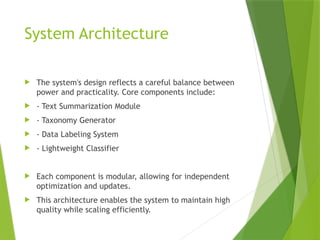 TnT-LLM : Text Mining at Scale with Large Language Models | PPT