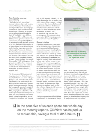 Tnt success story qlik view | PDF