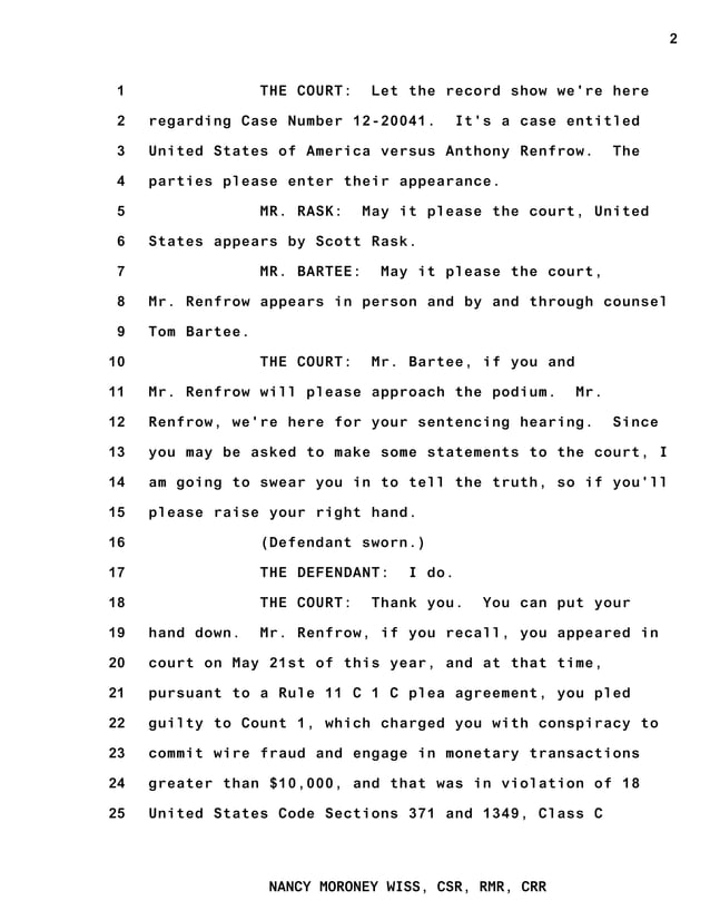 TNT Tony - Iraqi Dinar Guru Scam - Court Sentencing Transcript | PDF