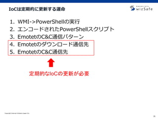 あ！ やせいのEmotetがあらわれた！ ～ IIJ C-SOCサービスの分析ルールについて～ | PDF