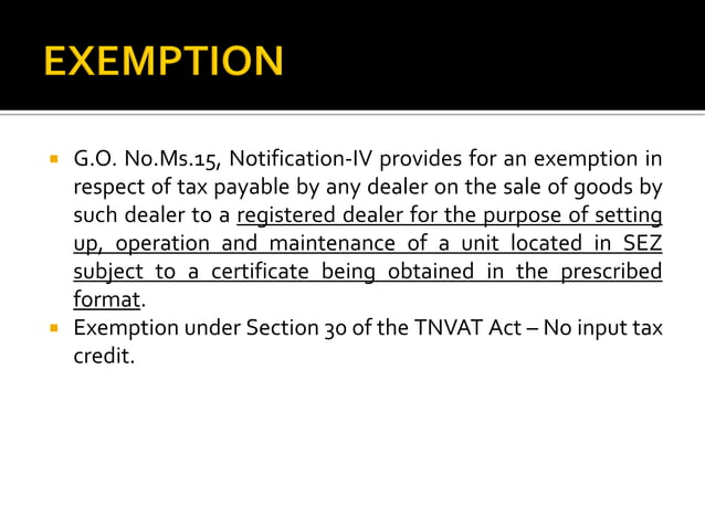 Tnvat recent changes - effective from 29.01.2016