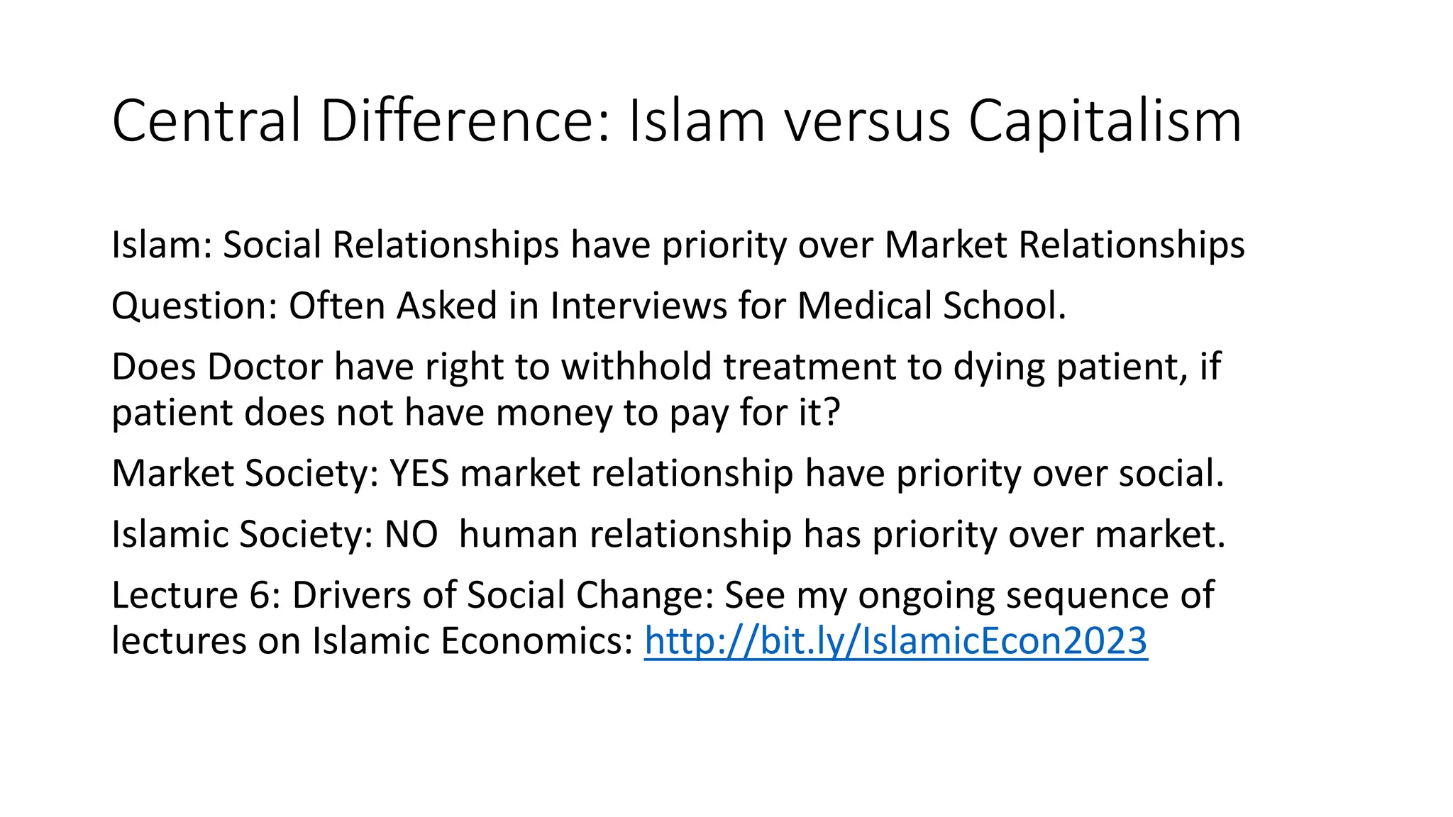 Capitalism vs Islamic Economics | PPTX