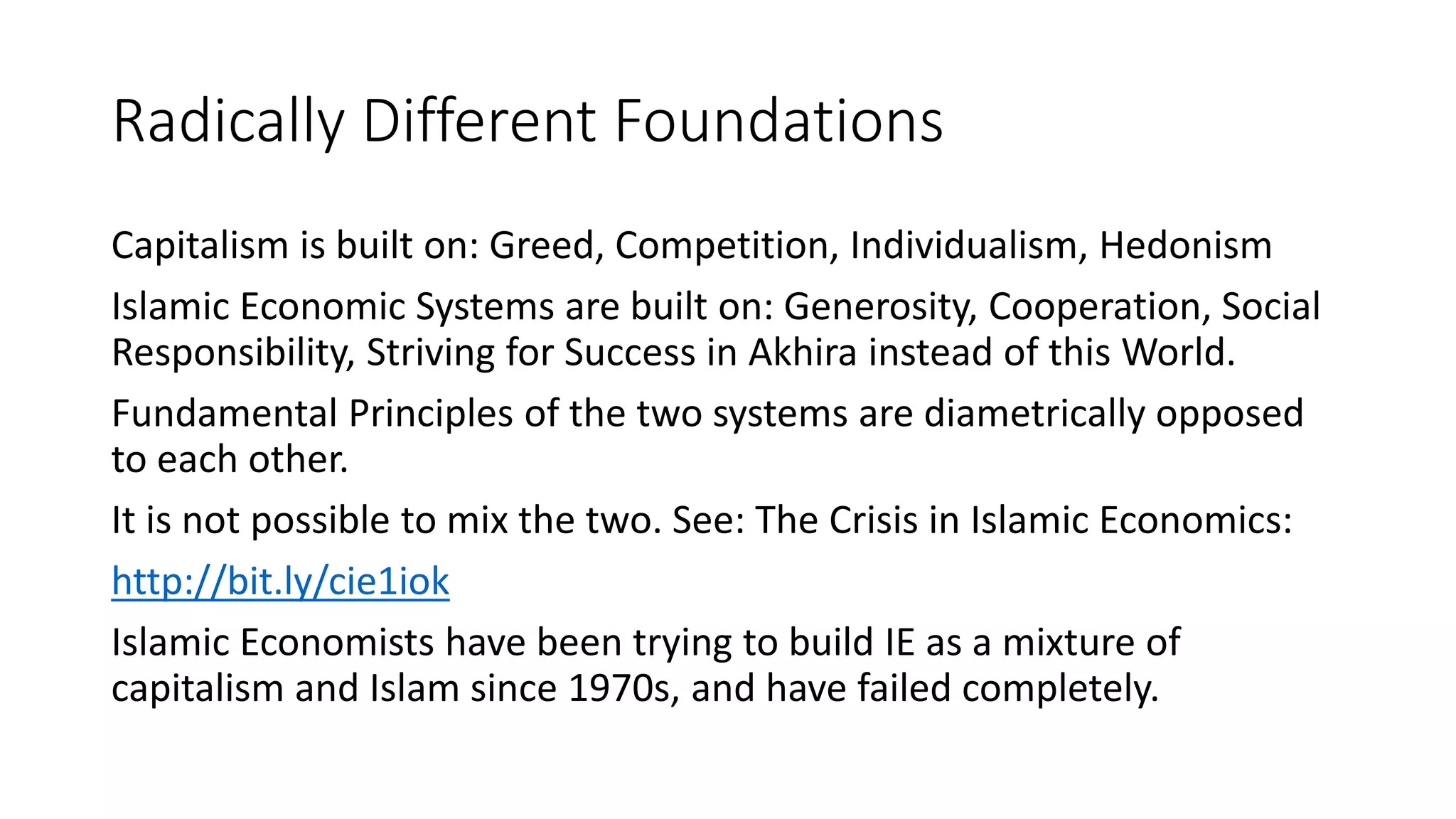 Capitalism vs Islamic Economics | PPTX