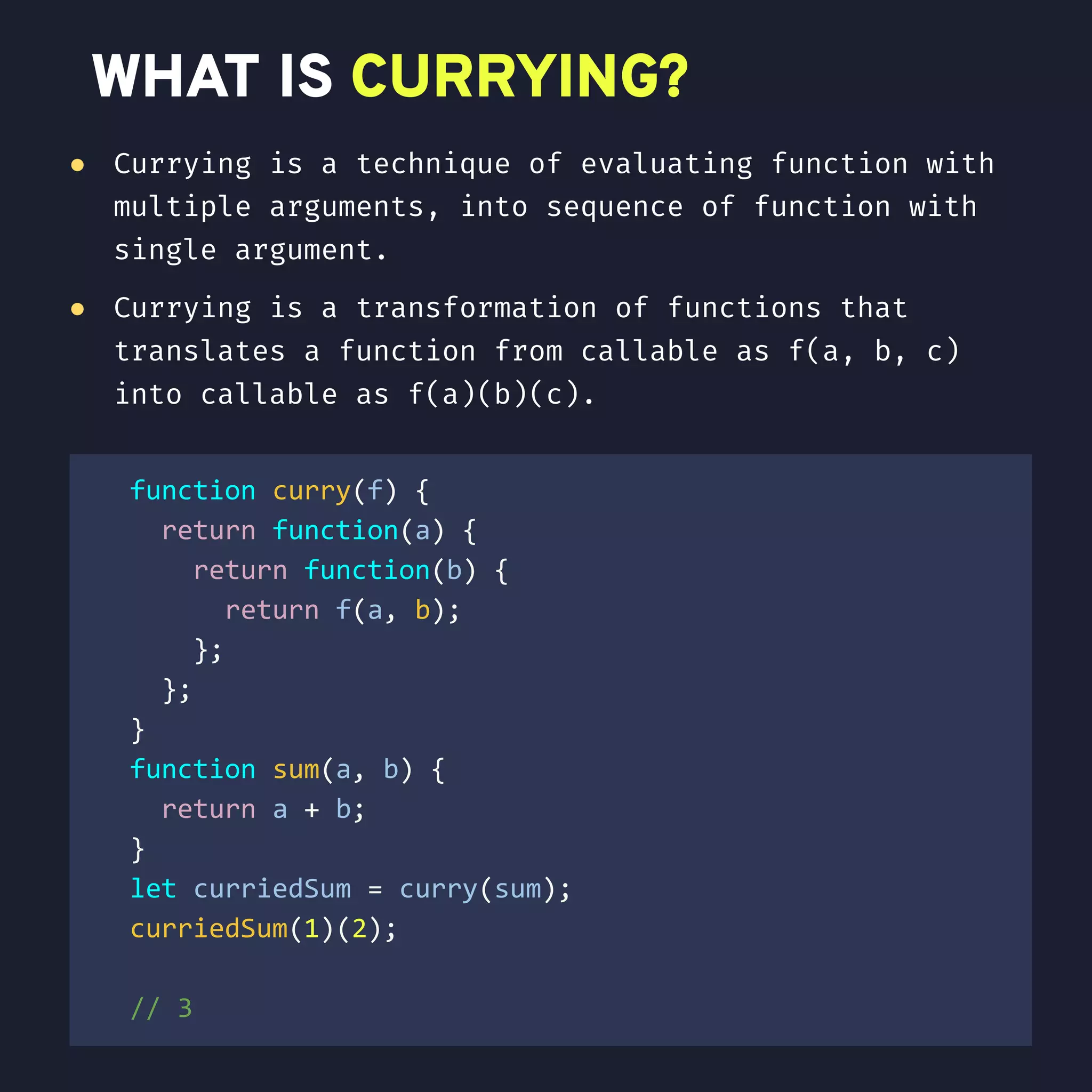 Currying in JavaScript | PDF