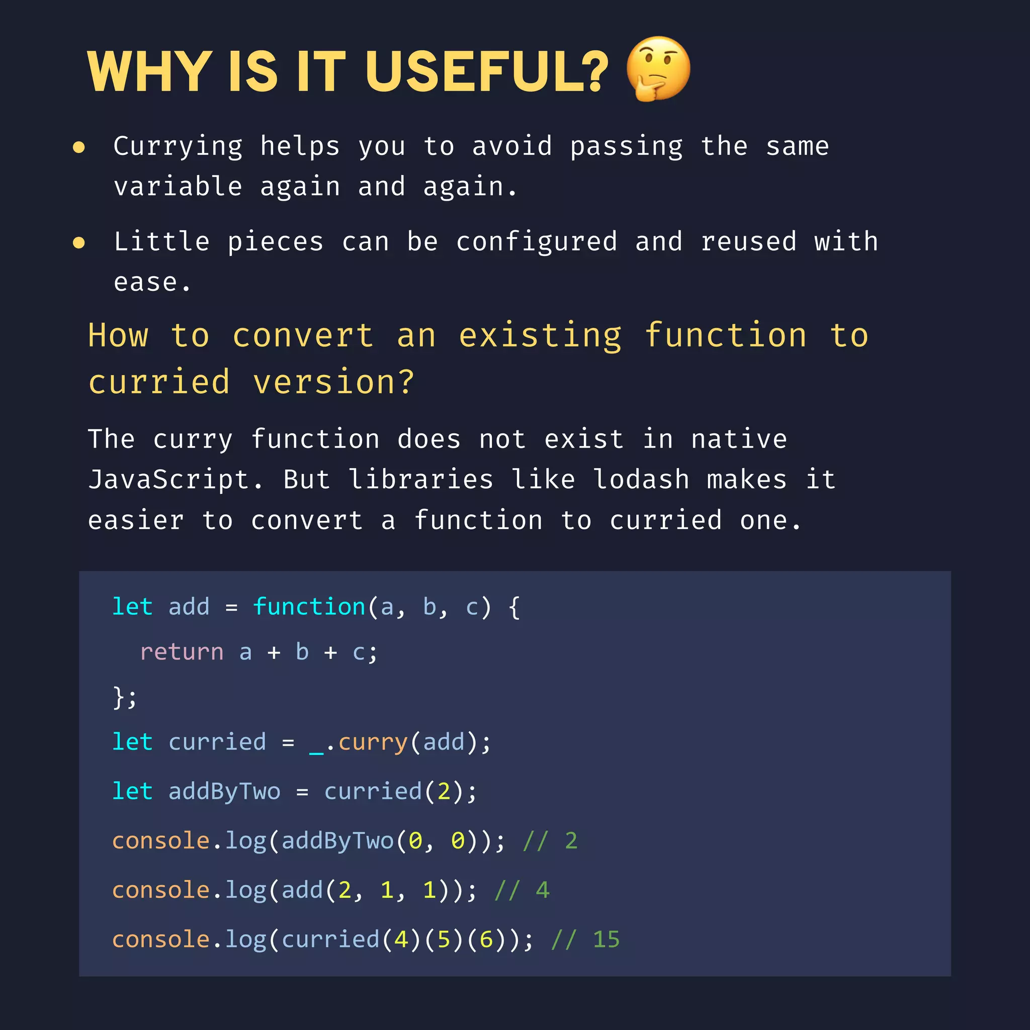 Currying in JavaScript | PDF