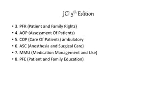 Joint commission international (jci) | PPTX