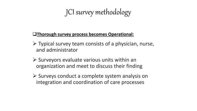 Joint commission international (jci) | PPTX