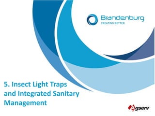 Brandenburg Insect Lights Traps & Integrated Sanitary Management | PPTX