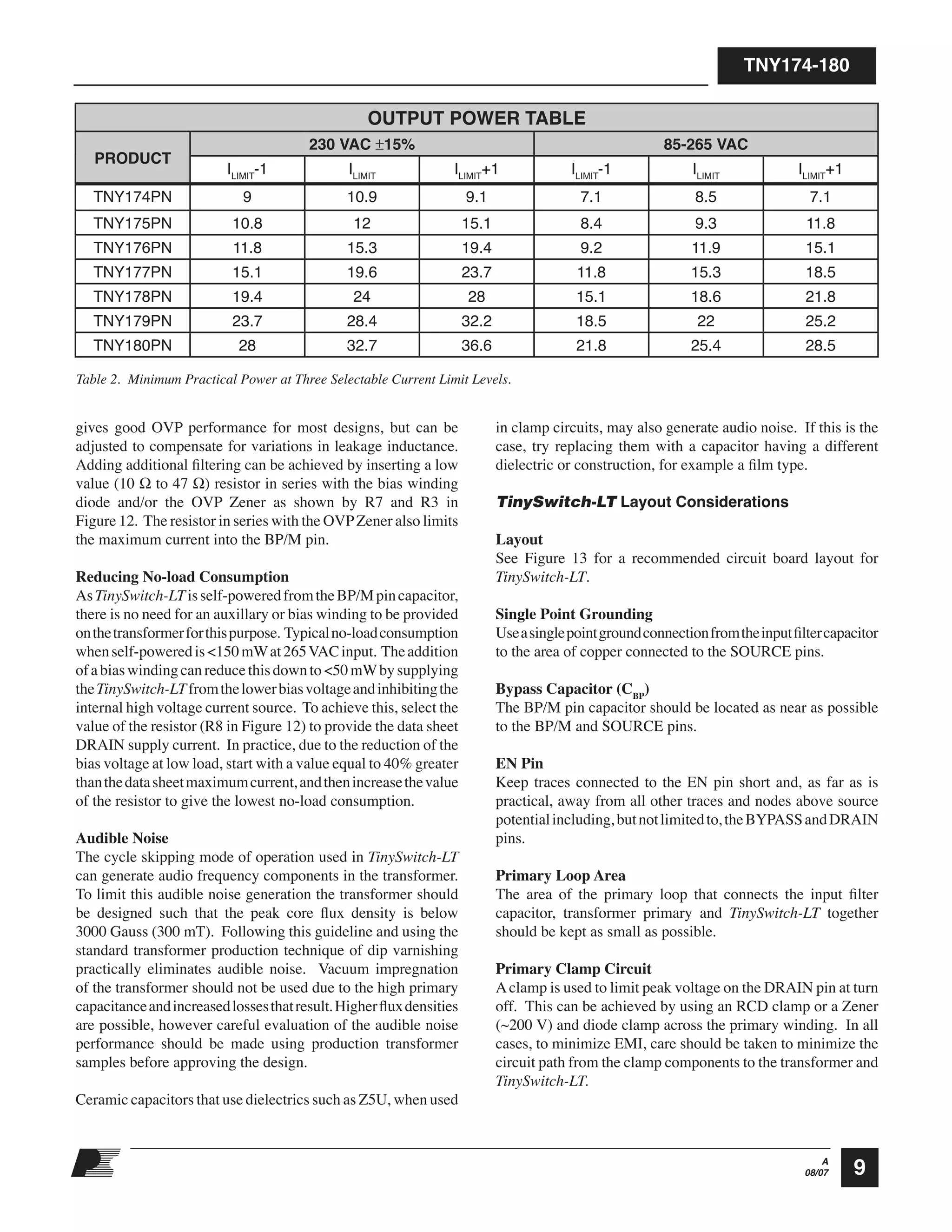 Original Power Supply IC TNY176PN DIP-7 New Power Integrations | PDF