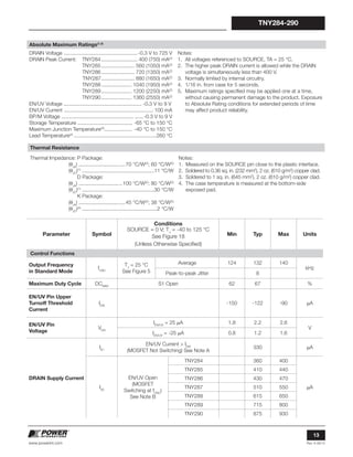 Original Power Supply IC TNY290PG TNY290P TNY290 DIP-7 New Power Integration | PDF