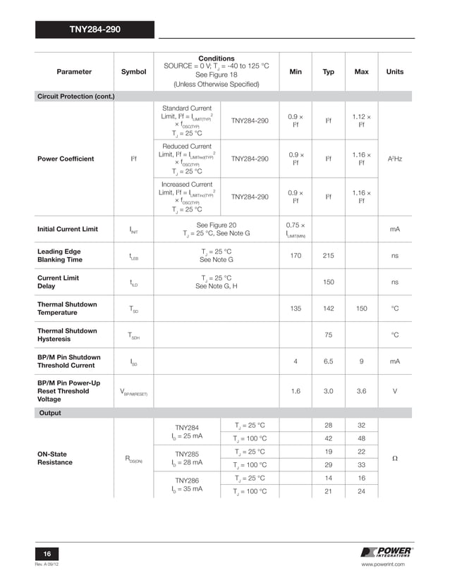 Original Power Supply IC TNY290PG TNY290P TNY290 DIP-7 New Power ...