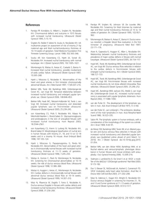 Abnormal Ductus Venosus Flow With Increased Nuchal Translucency | PDF