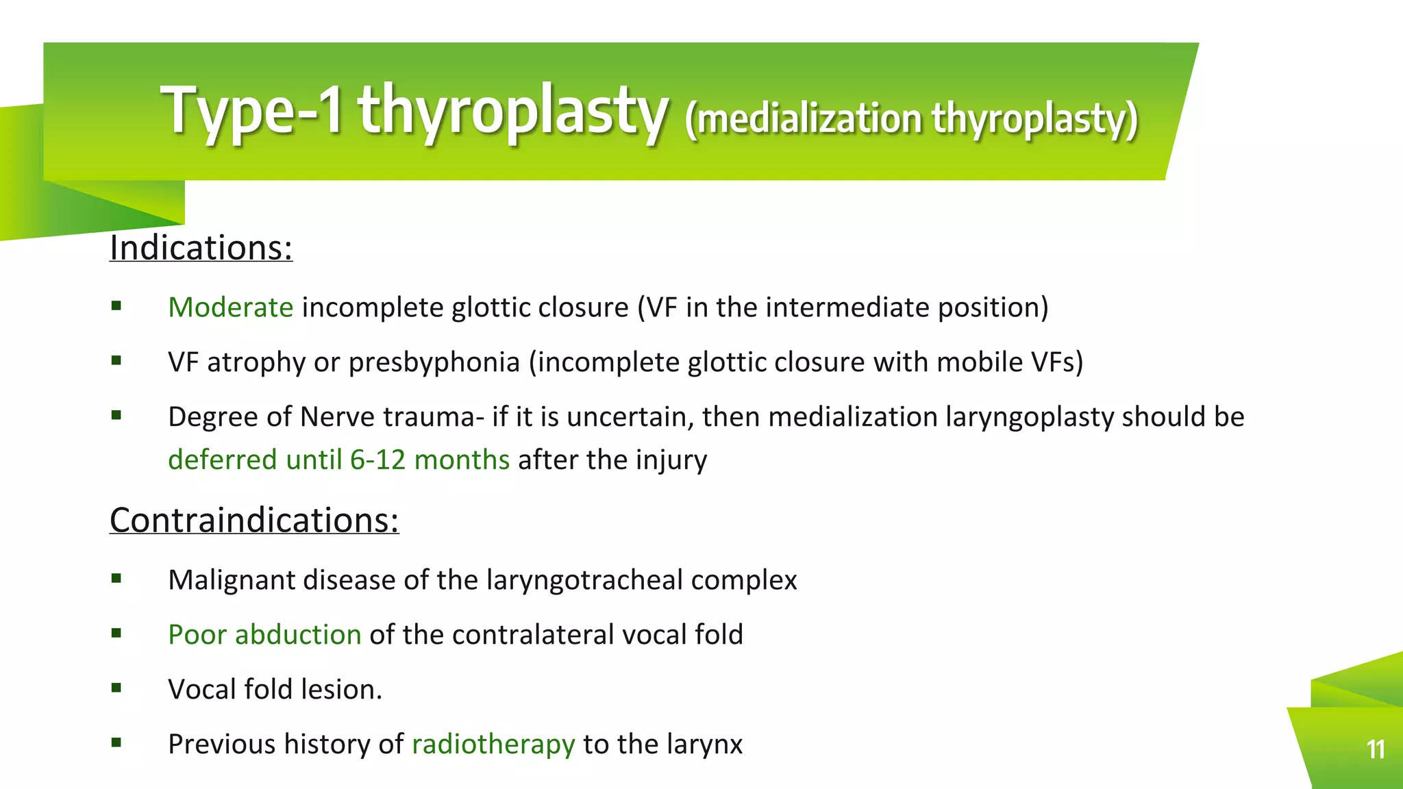 Vocal cord palsy management | PPTX