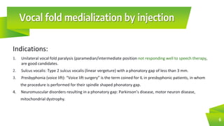Vocal cord palsy management | PPTX