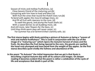 To Autumn | PPTX