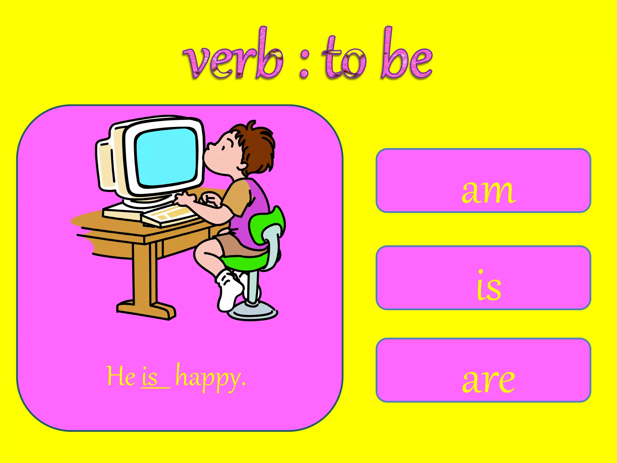 Verb to be game | PPTX