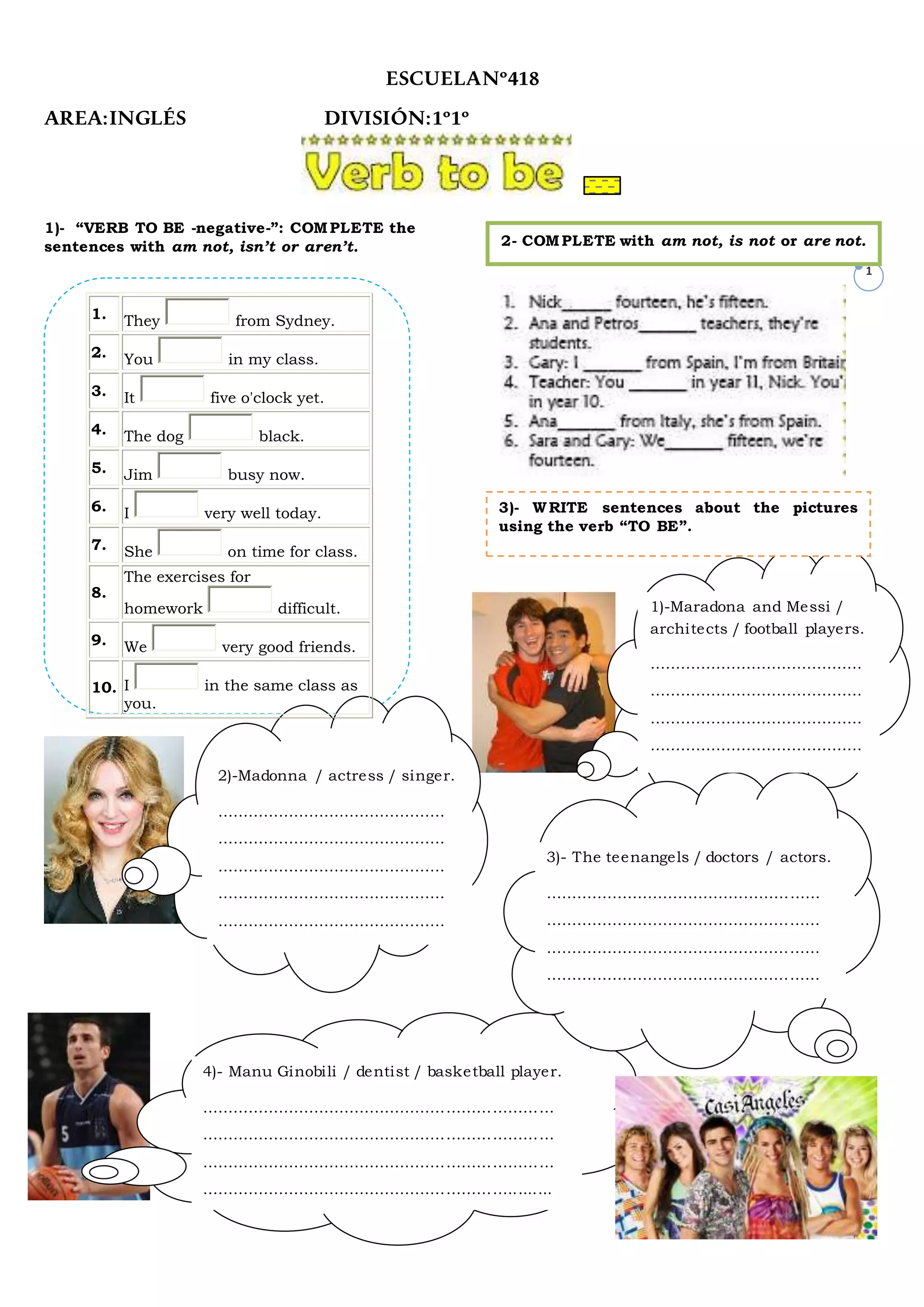 To be-negative-fun-activities-games 25198 | DOC