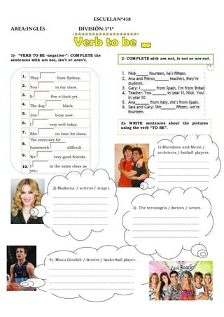 To be-negative-fun-activities-games 25198 | PDF