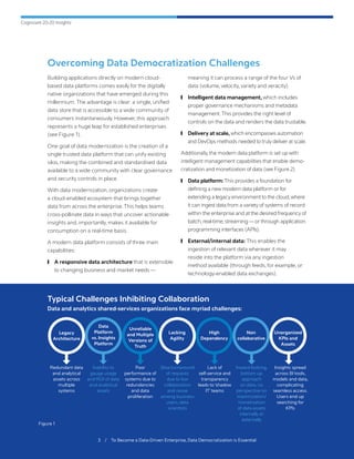 To Become a Data-Driven Enterprise, Data Democratization is Essential | PDF