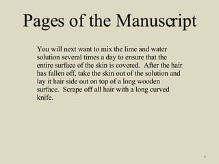 To Create A Manuscript | PPT