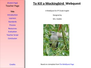 To Kill A Mockingbird Powerpoint | PPT