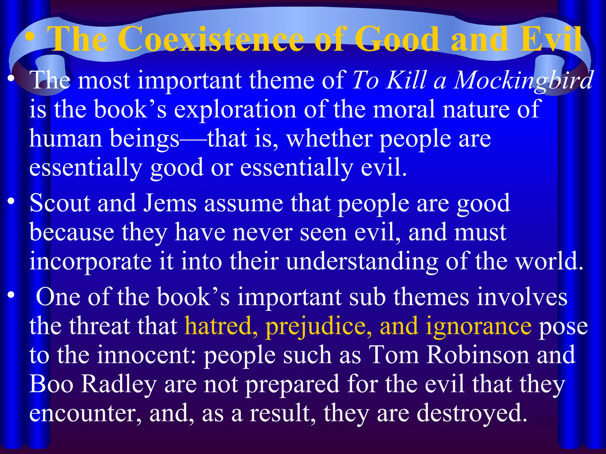 To Kill A Mockingbird Theme, Motifs, Symbols | PPT