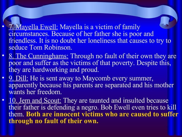 To Kill A Mockingbird Theme, Motifs, Symbols | PPT | Birdwatching ...