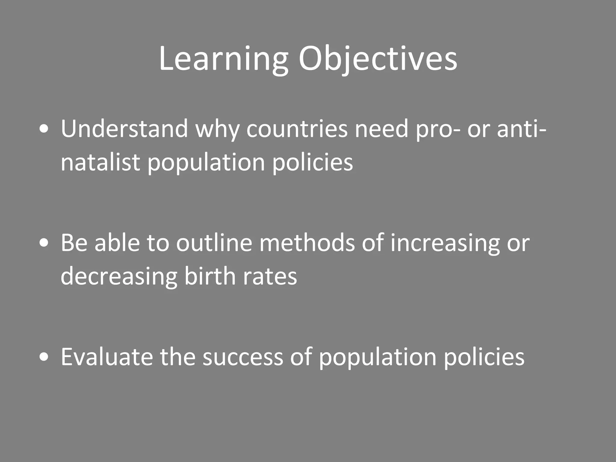 To What Extent Are Population Policies Successful | PPT