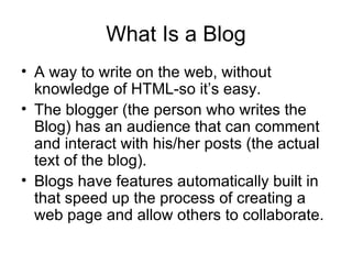 To Blog or not to Blog | PPT
