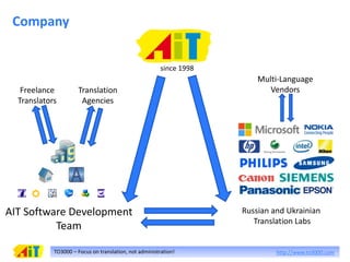 TO3000 – Focus on translation, not administration! | PDF | Technology & Computing