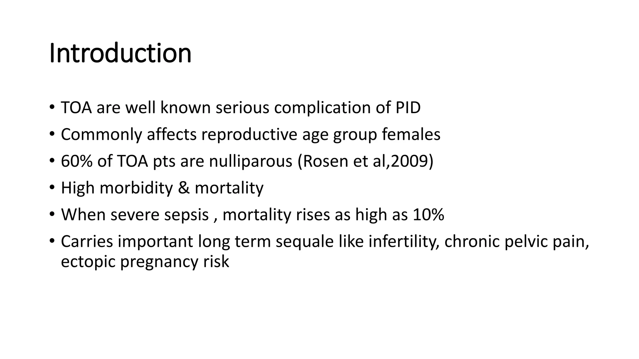 TUBO OVARIAN ABSCESS | PPTX