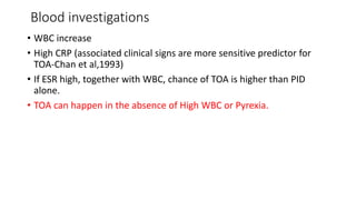 TUBO OVARIAN ABSCESS | PPTX