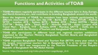 Tour Operators Association of Bangladesh (TOAB) | PPT