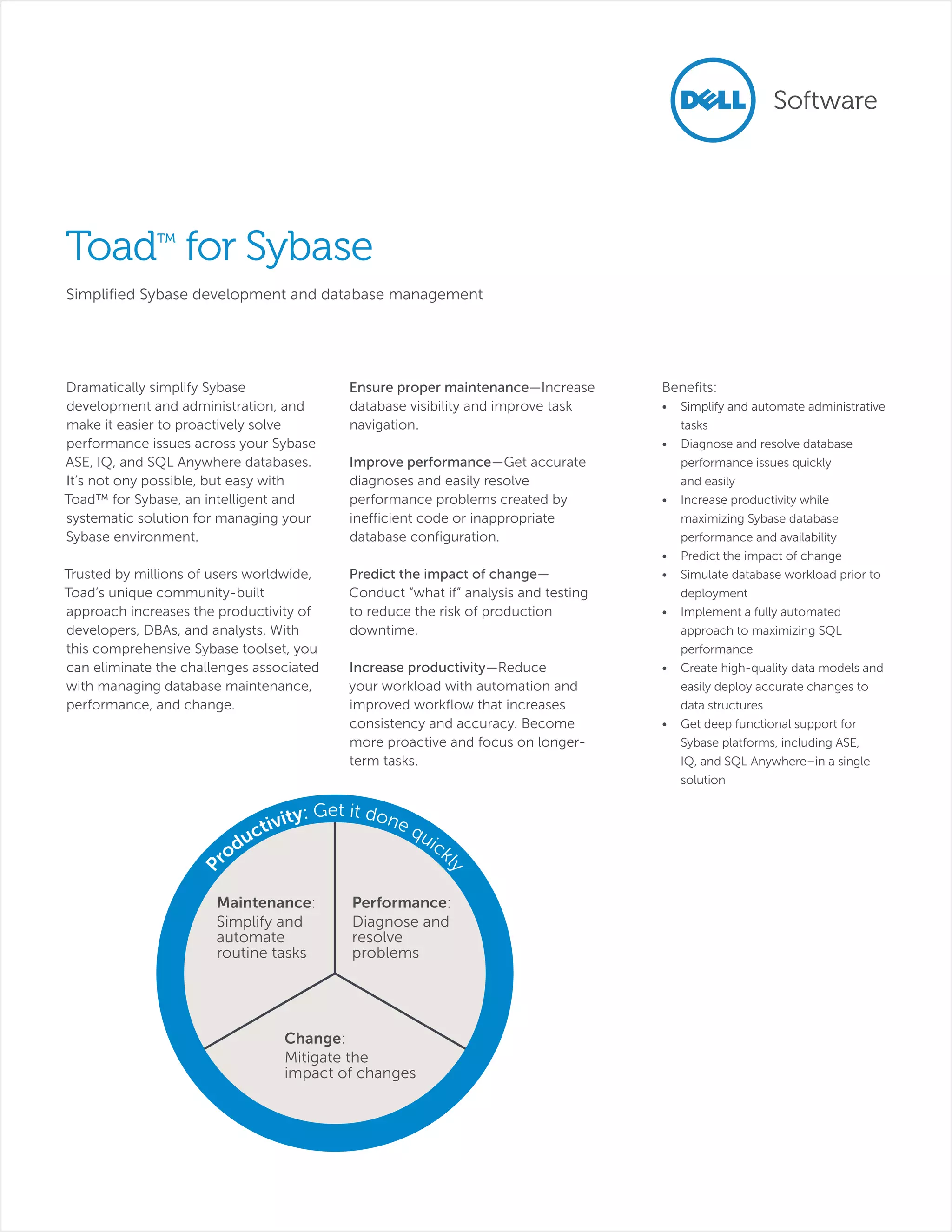 Toad for Sybase Datasheet | PDF | Free Download