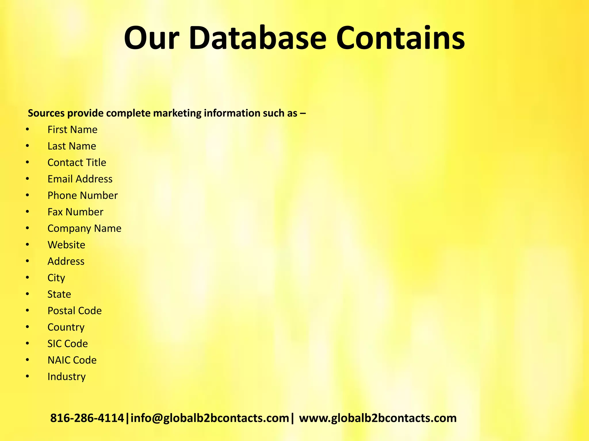 Toad database technology users email leads | PPTX